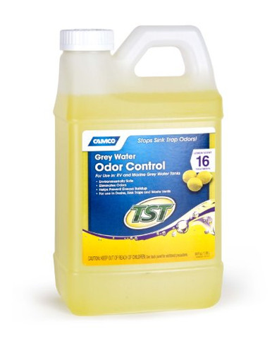 Camco TST Lemon Scent RV Grey Water Odor Control, Stops Sink Trap Odors ...