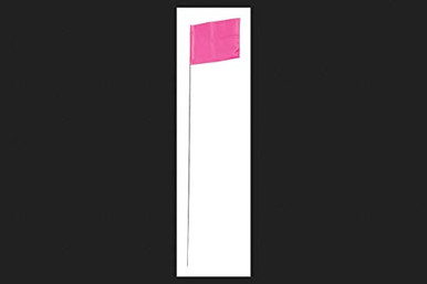 CH Hanson Tape Safety Stake Flags 15064 30 inch Pink Flo Marking Flag ...