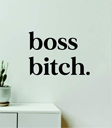 Boss Bitch Wall Decal Home Decor Sticker Vinyl Art Bedroom Room Quote ...