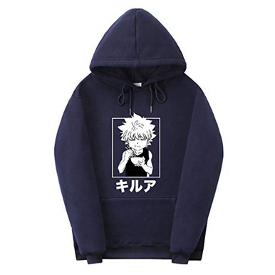 New Funny Hunter x Hunter Merch Manga Killua Cosplay Hoodie Sweatshirt ...