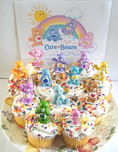 Care Bears Cupcake Topper Birthday Party Decorations Set of 12 Figures ...