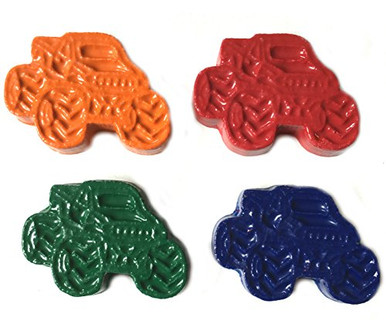MinifigFans 48 Monster Truck Crayons - Birthday Party Favors - 12 Sets ...