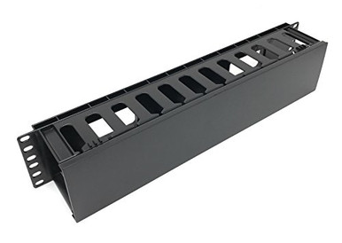 EnEdge 2U Rack Mount Horizontal Plastic Cable Management Tray with ...