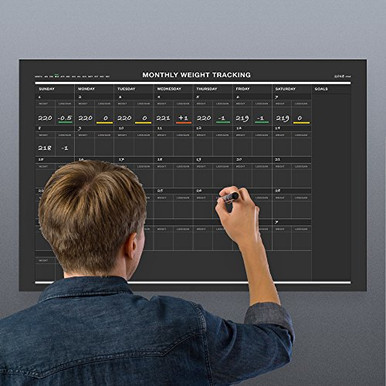Erasable Monthly Wall Weight Loss Tracker 18-Inch-by -27-Inch - Full ...