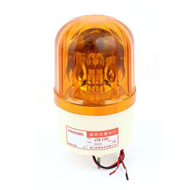 uxcell DC 24V 10W Industrial Safety Rotary Warning Light Beacon Lamp ...