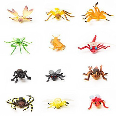 Fun Central AU193 144 Pieces Assorted Insects and Bugs Figures, Plastic ...