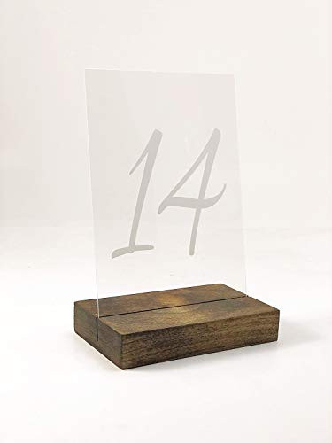 Clear Acrylic Table Numbers Acrylic Number Signs Wedding Table Numbers ...