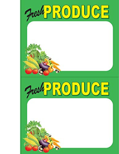 Price Sign Laser Cards inch Fresh Produce inch PC Printable 3 Sizes ...
