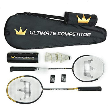 Ultimate Competitor Badminton Racket Set of 2 - Includes 2 Premium ...