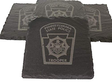 Pennsylvania State Police Trooper Slate Coaster Set - PA State Police ...