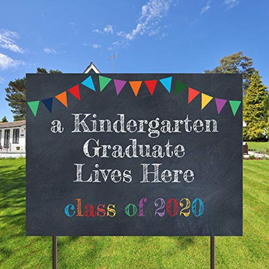 CICIDI Kindergarten Graduation Sign A Kindergarten Graduate Lives Here ...