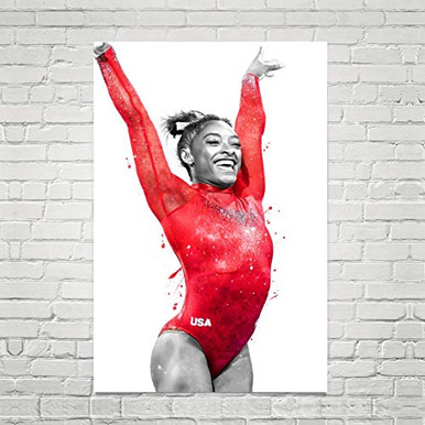 Simone Biles Poster Simone Biles Art Print USA Gymnastics Poster ...
