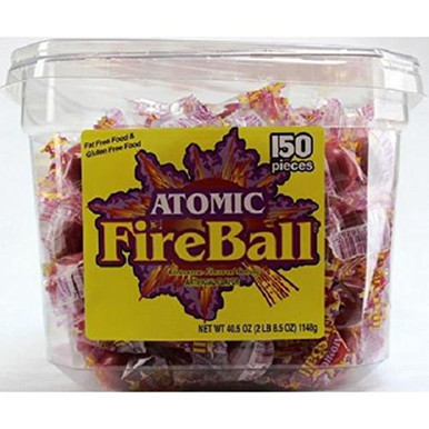 Ferrara Pan Atomic Fireball - Jar Count 150 - Sugar Candy Grab ...