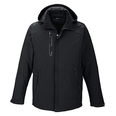 North End Axis Black Softshell Jacket with Waterproof Zippers and Zip ...