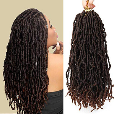 7 Packs Nu Locs Crochet Hair 18 Inch Long Bohemian Crochet Braid ...