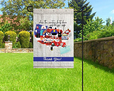 Tamengi Thank You Health Care Workers Flag Essential Workers Flag ...