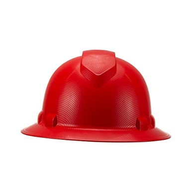 Full Brim Pyramex Hard Hat Custom Red Textured Design Safety Helmet ...