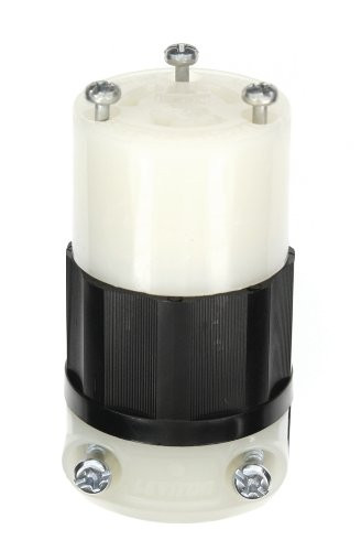 Leviton 4779-PLC 15 Amp, 277 Volt, 2-Pole, 3-Wire, Locking Connector ...