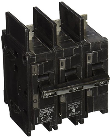 Siemens BQ3B050 50-Amp Three Pole 240-Volt 10KAIC Lug Out Breaker COLOR ...