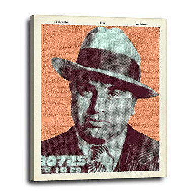 Mafia Al Capone Mugshot Canvas Wall Art 16x20 - Mobster Poster Print ...