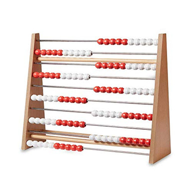 hand2mind 100-Bead Wooden Rekenrek Abacus Colored Abacus for Kids Math ...