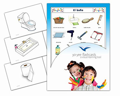 Tarjetas de vocabulario - El baño - Spanish Bathroom and Body Care ...