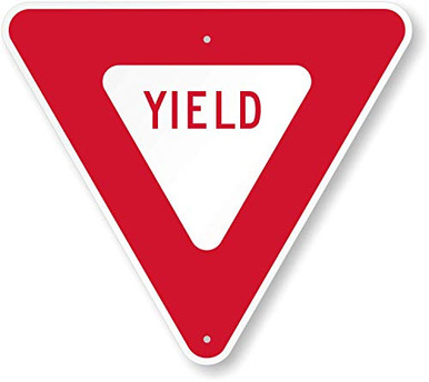 SmartSign inch Yield inch MUTCD Compliant Sign 24 inch x 24 inch 3M ...