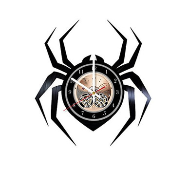 Spider Vinyl Record Wall Clock Spider Wall Art Spider Wall Decor Spider ...