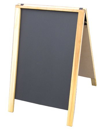 NEOPlex 22 inch x 28 inch Hardwood Sidewalk Sandwich Board A-frame Sign ...