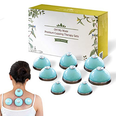 Oh My Muse Cupping Set - Cupping Therapy Set - Unbreakable Silicone ...