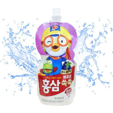 Pororo 6 Years old Red Ginseng Drink 10 Pouches Set ...