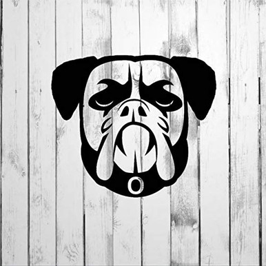 Boxer Dog with Droopy Ears Letter Option PVC Cars Decal Sticker Vinyl ...