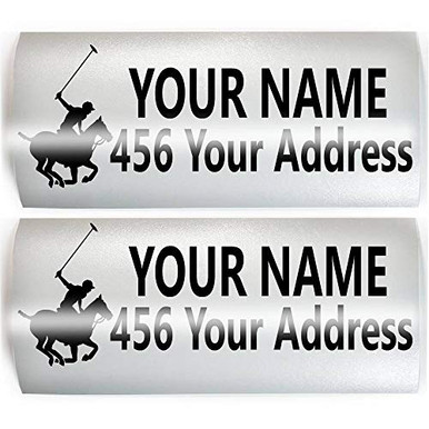 MAILBOX Polo Player Horse Rider Set of 2 Decals - Add Your CUSTOM ...