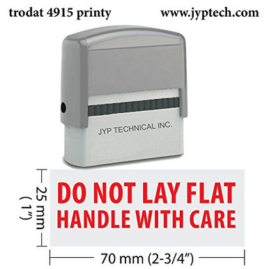 DO NOT LAY FLAT-HANDLE WITH CARE - Extra Large 4915 Rubber Self Inking ...