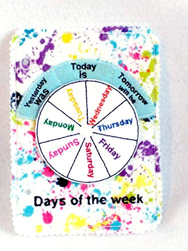 Learn days of week Quiet book page - QB39 - Warehousesoverstock