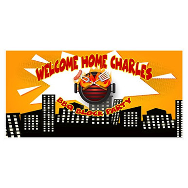 Welcome Home Banner Personalized Barbecue Party Backdrop Decoration ...