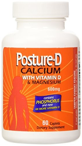 Posture-D Calcium 600 Mg Supplement with Vitamin D - 60 Tablets by ...