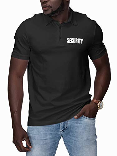 Security Event Safety Guard Front and Back Print Premium Mens Polo T ...