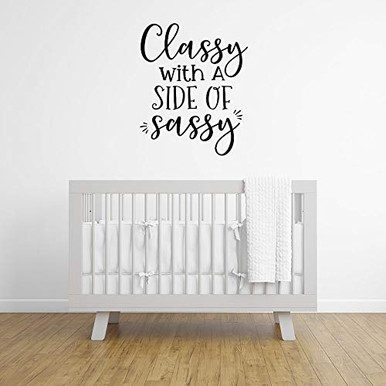 Classy with A Side of Sassy Vinyl Wall Decals 20 Inch Wall Decor Family ...