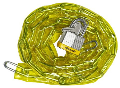 Guard Security 762 Vinyl Covered Hardened Steel Chain with 740 Padlock ...