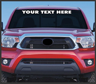 Sticker Connection Custom Windshield Banner Your Text Here - Select ...