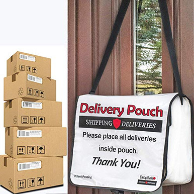 Over the Door Package Delivery Pouch Drop Box Removable Mailbox. Rain ...