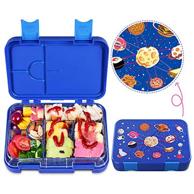 Kids Bento Box Lunch Box-Durable Leak-Proof 4 or 6 Perfectly ...