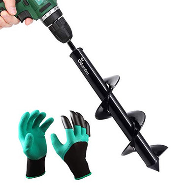 UGarden Garden Plant Flower Bulb Auger 3 inch x 12 inch Inch Rapid ...