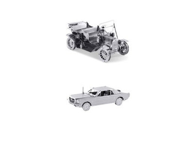 Metal Earth 3D Laser Cut Model Set - 1965 Ford Mustang & 1908 Ford ...