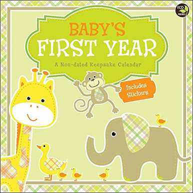 Babys First Year Non-Dated Wall Calendar - Warehousesoverstock