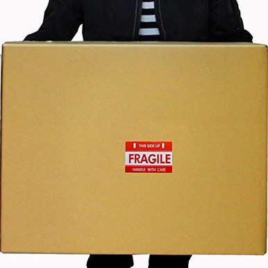 DREAM ART 3x2 inch Handle with Care This Side Up Fragile Stickers ...