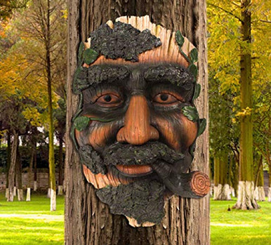 Nother Old Man Tree Face Sculpture Tree Face Wall Plaque Garden ...