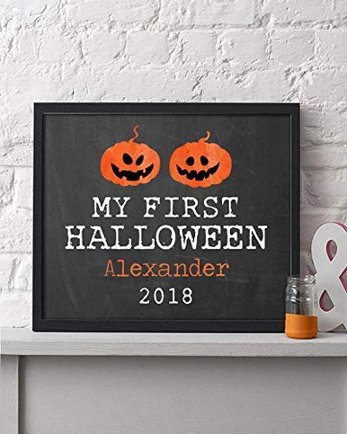 My First Halloween Art Print Halloween Decor Halloween Wall Art ...