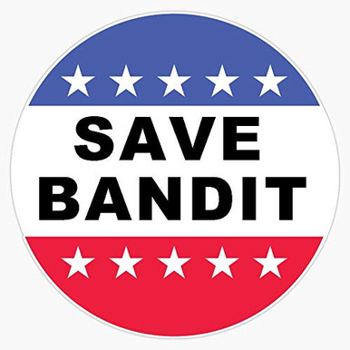 Leyland Designs Save Bandit Sticker Outdoor Rated Vinyl Sticker Decal ...
